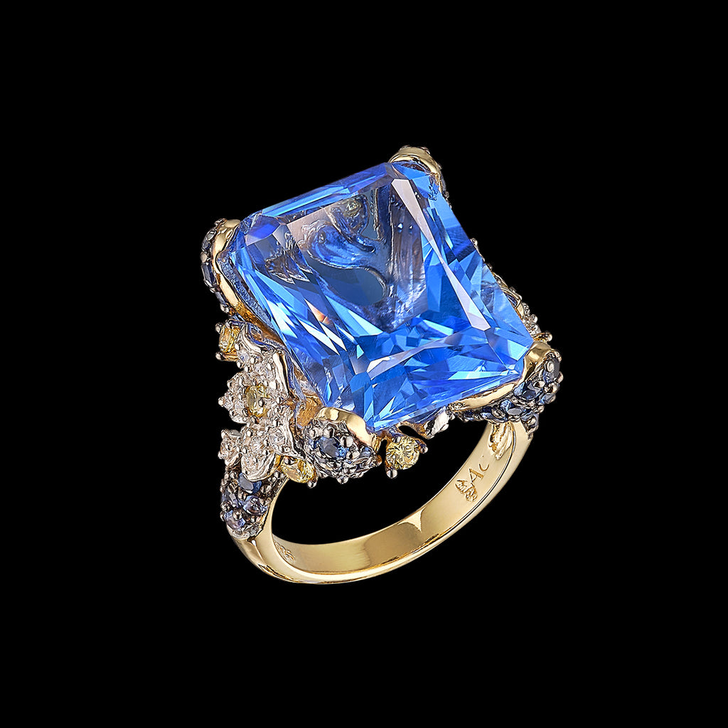 Blue Cinderella Ring – Anabela Chan Joaillerie