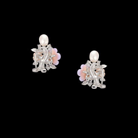 Lavender Primrose Vine Studs – Anabela Chan Joaillerie
