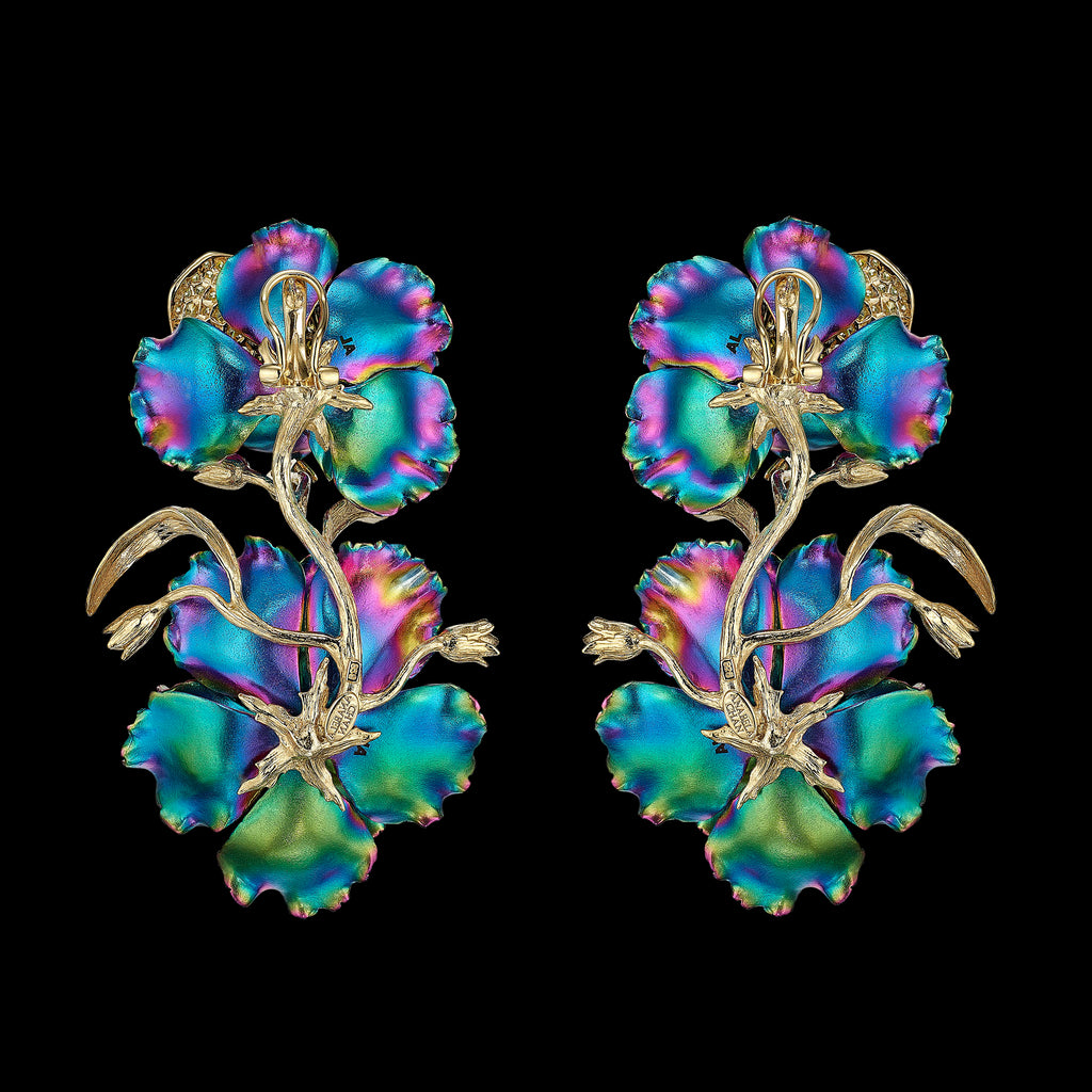 Rainbow Magnolia Earrings – Anabela Chan Joaillerie